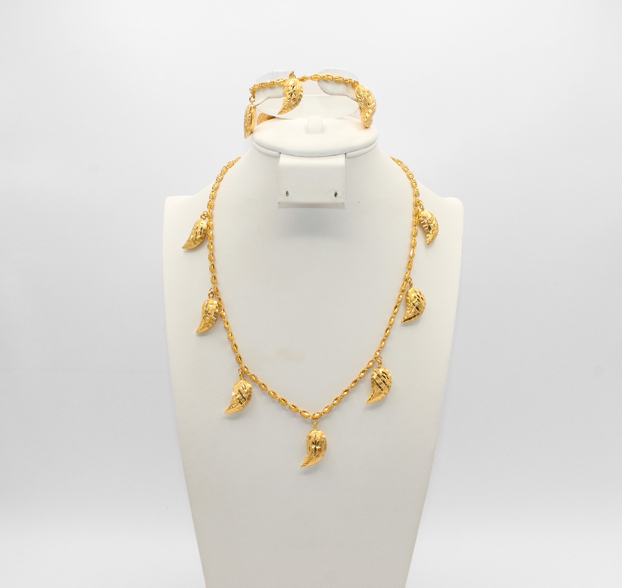 21K Gold Loza Charm Necklace Set – Almaza J